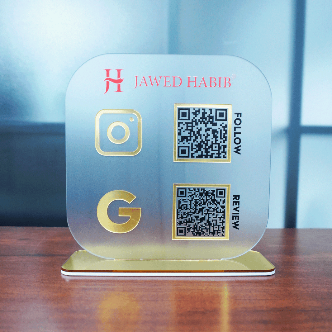 Acrylic QR Code Stands For Business | Acrylic QR code display | QR code ...